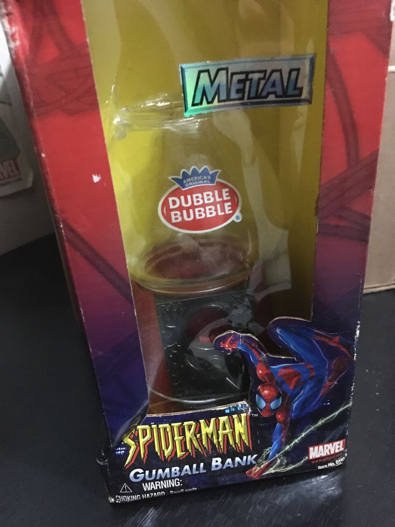 Spider-man Gumball Machine (Licensed Metal), Hobbies & Toys, Toys ...