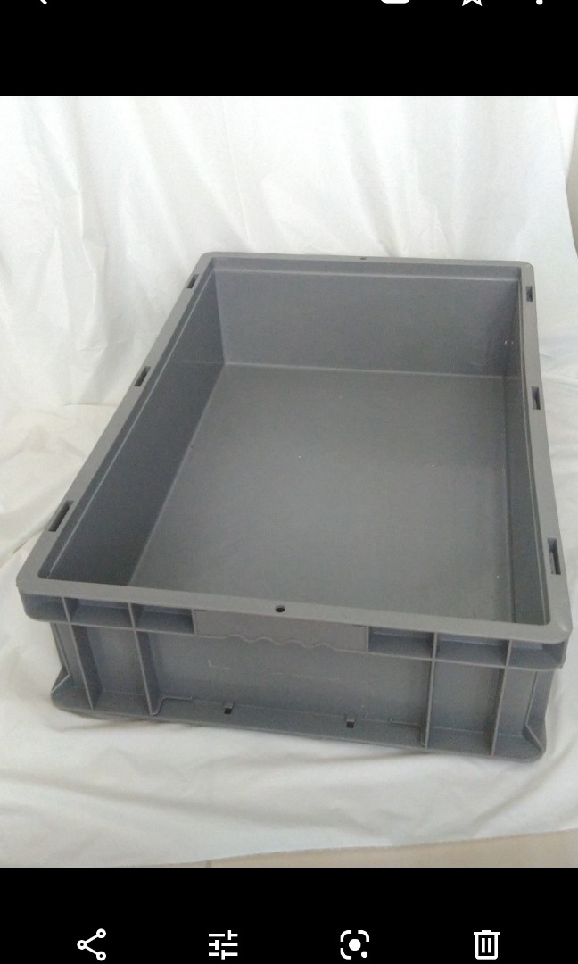 Storage box industrial logistic container 工業風物流收納箱, 傢俬＆家居, 傢俬, 櫃子、組合櫃及置 ...