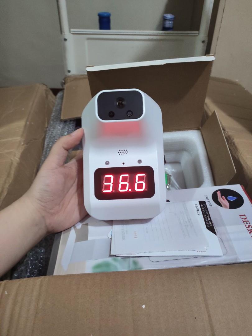 Thermal Scanner with Alcohol dispenser and heavy duty stand, Computers ...