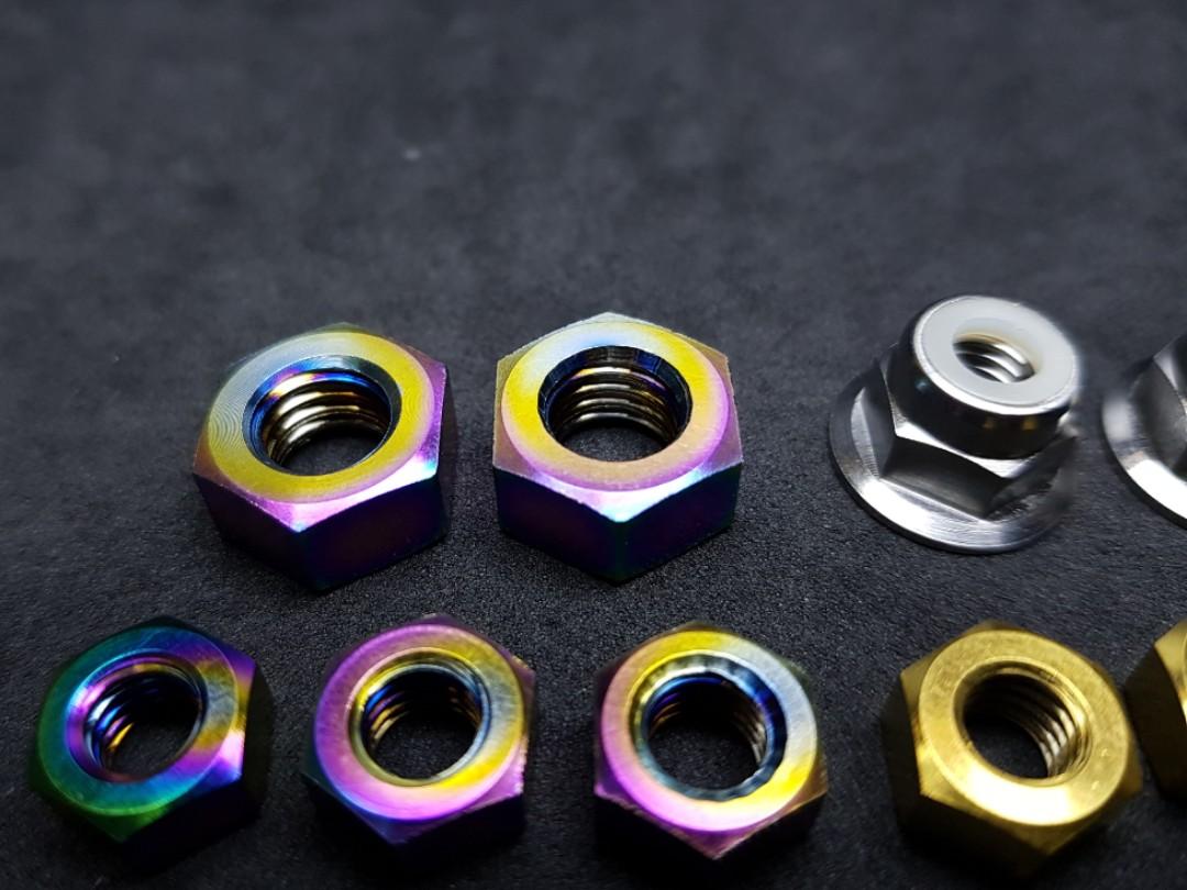 Titanium Nut various size M3 M4 M5 M6 M8 M10, Sports Equipment ...