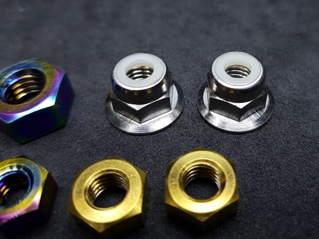 Titanium Nut various size M3 M4 M5 M6 M8 M10, Sports Equipment ...
