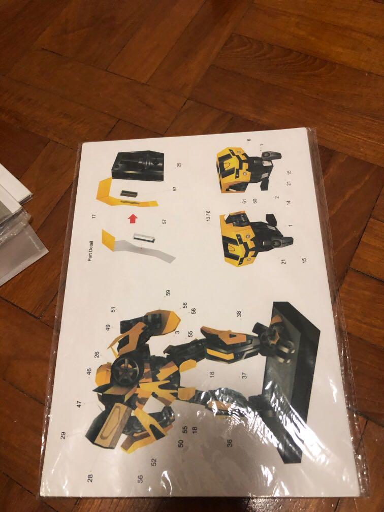 Transformer Bumblebee optimus prime hello kitty paper figurine, Hobbies ...