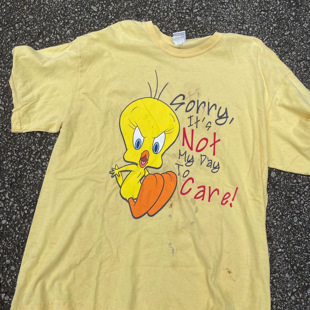 Vintage Warner Bros Tweety Bird Tee, Men's Fashion, Tops & Sets ...