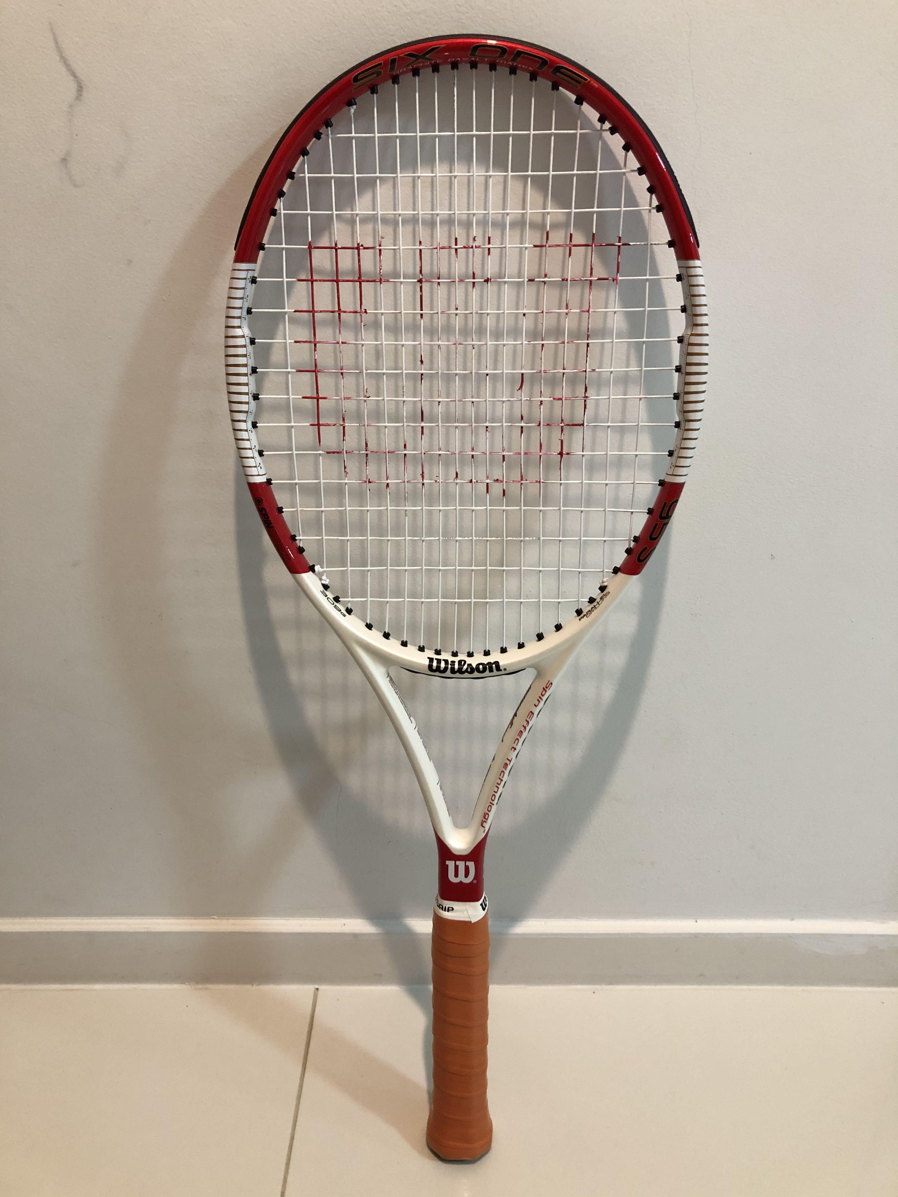 Wilson six one 95s Tennis Racquet, Sports Equipment, Sports & Games ...