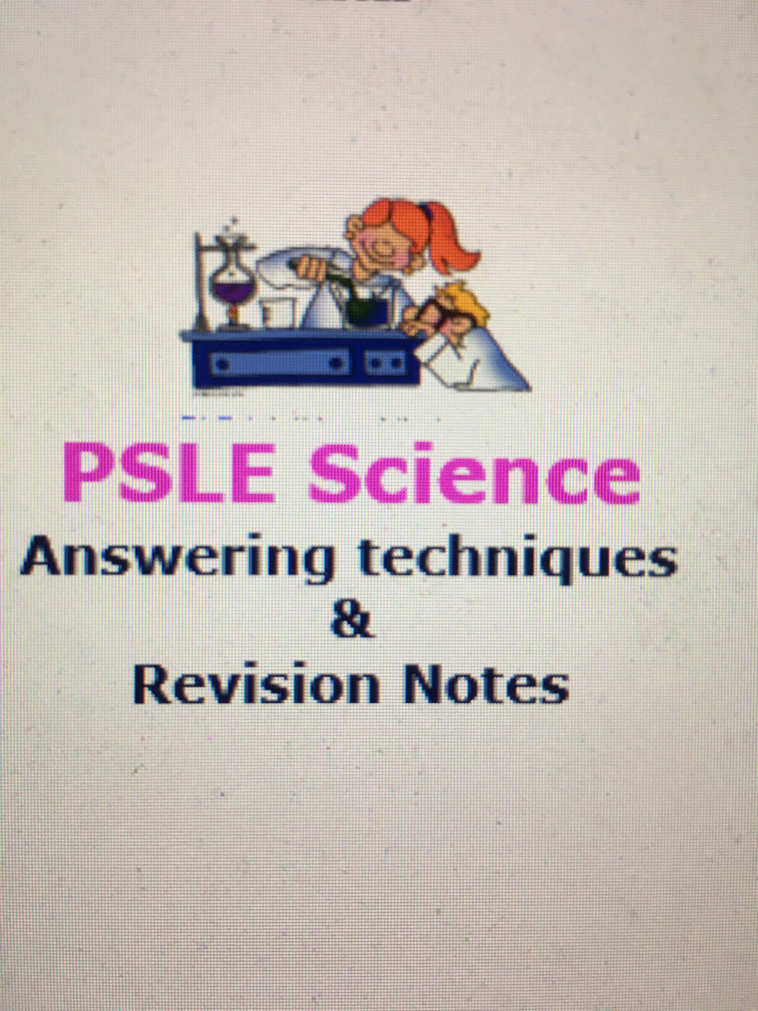 2020 PSLE Science Answering techniques / template for answering science ...