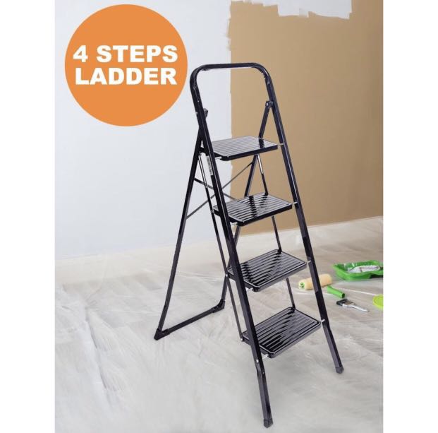 4 Steps Ladder Tangga 4 Tingkat, Furniture & Home Living, Furniture ...