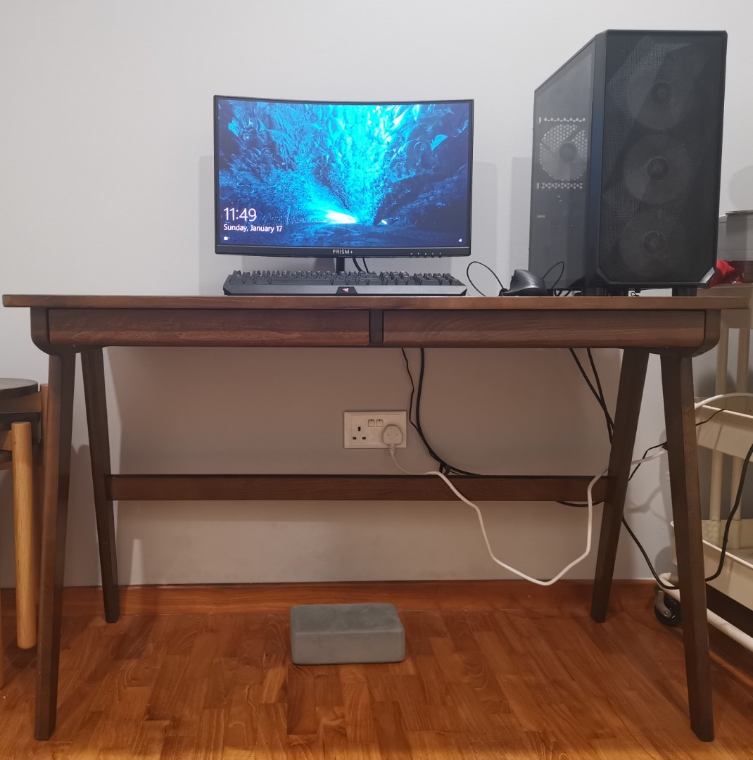 Beech Wood Study Table, Furniture & Home Living, Furniture, Tables ...