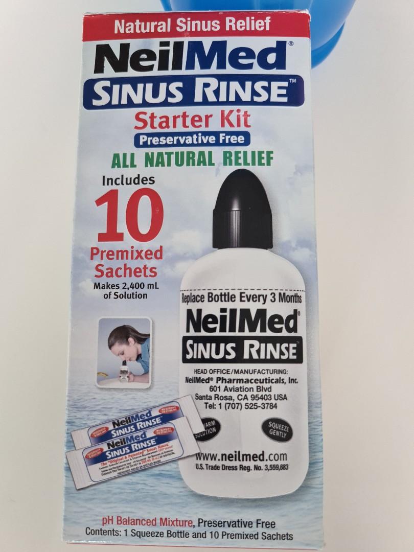 [BNIB] Unopened NeilMed Sinus Rinse 120 Sachets + Unused NeilMed Sinus ...