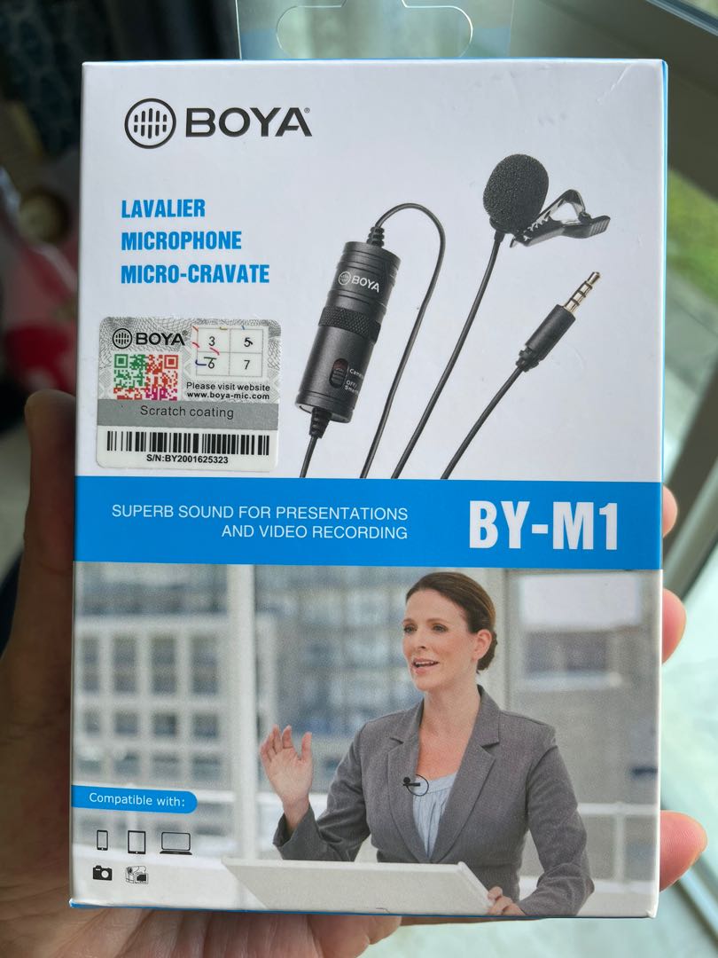 Boya BY-MI Lapel Mic, Audio, Microphones on Carousell