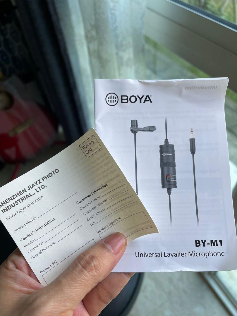 Boya BY-MI Lapel Mic, Audio, Microphones on Carousell