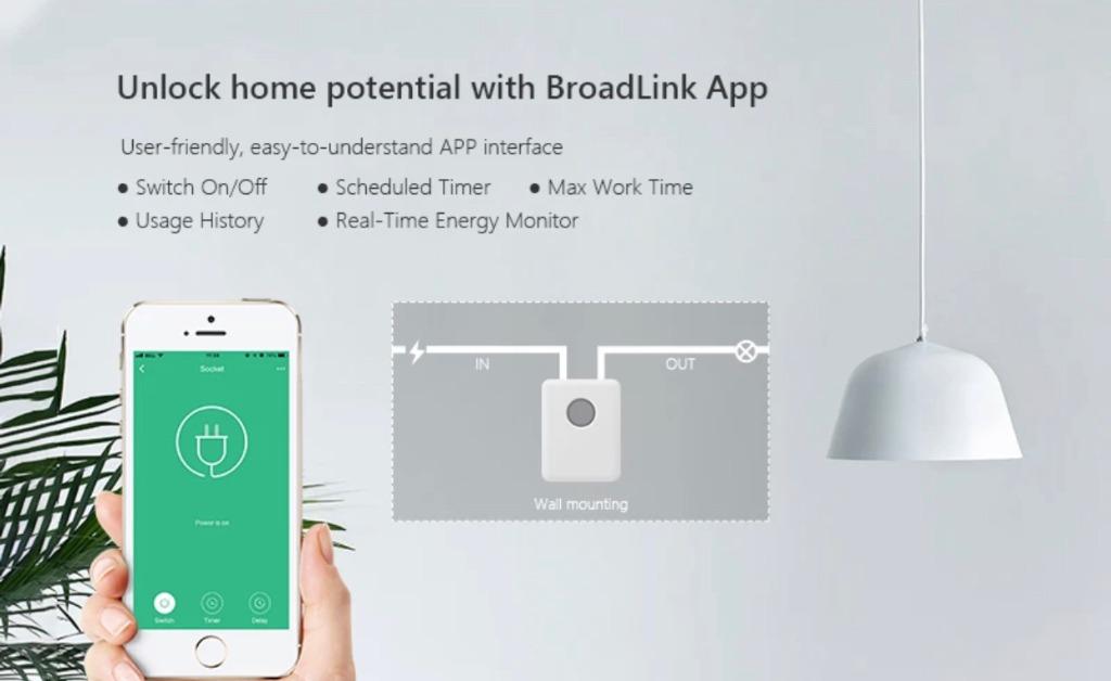 BroadLink BestCon Series - SCB1E, 16 Amp WiFi Control Box With Energy ...