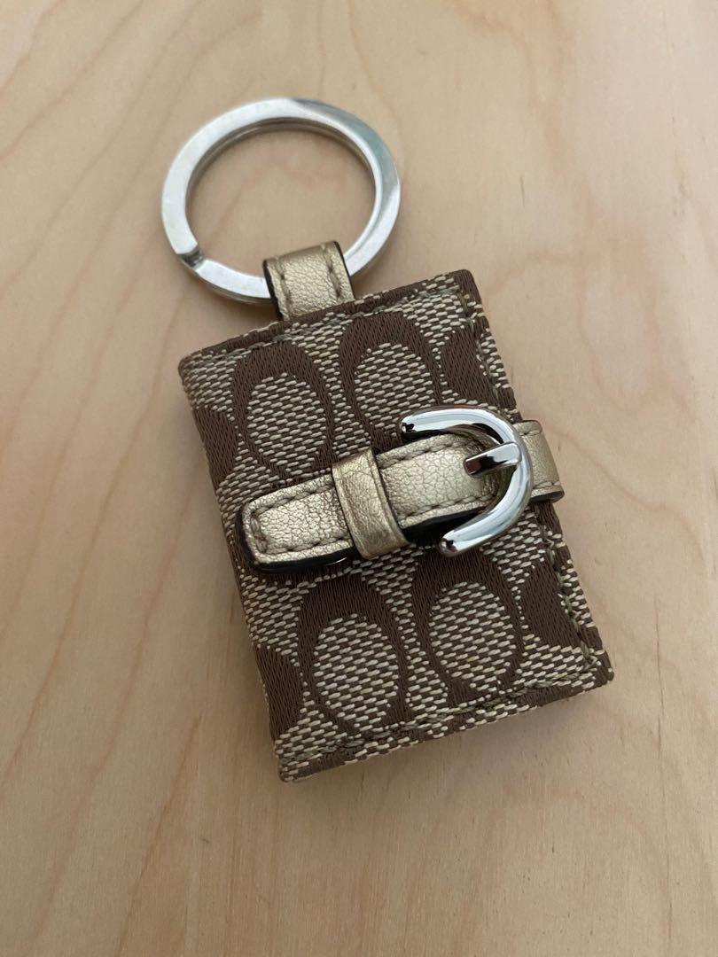 Coach Leather Keychain with Photo Frames, Women's Fashion, Bags ...