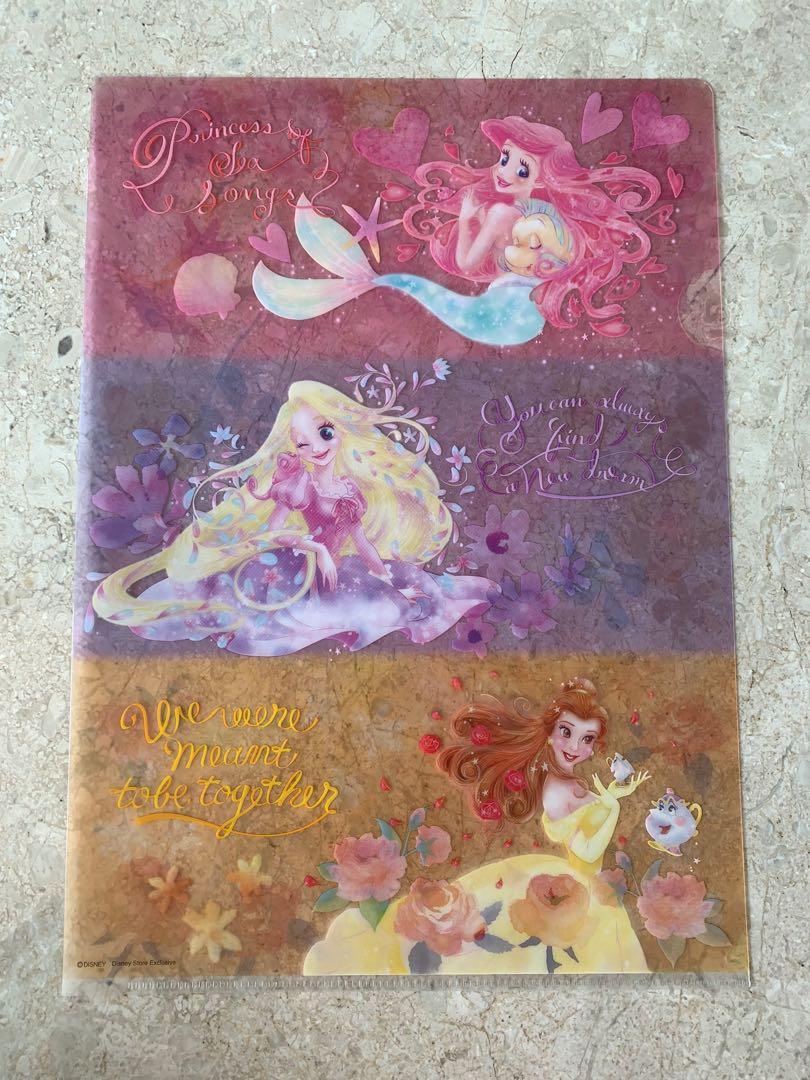 Disney Princess L-shaped Folders, Hobbies & Toys, Stationery & Craft ...