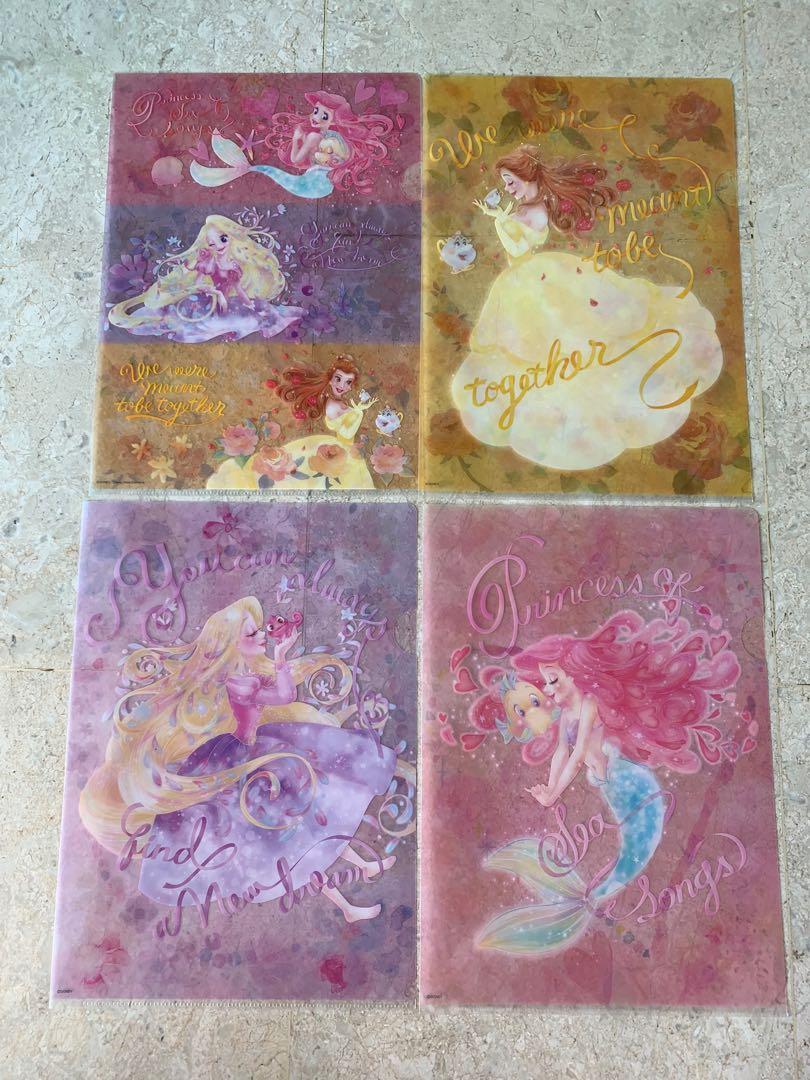 Disney Princess L-shaped Folders, Hobbies & Toys, Stationery & Craft ...