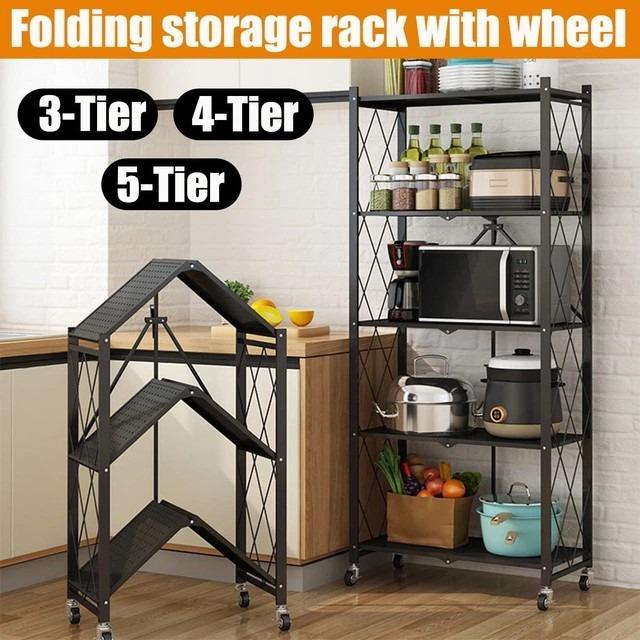 folding shelves foldable rack collapsible portable display shelf ...