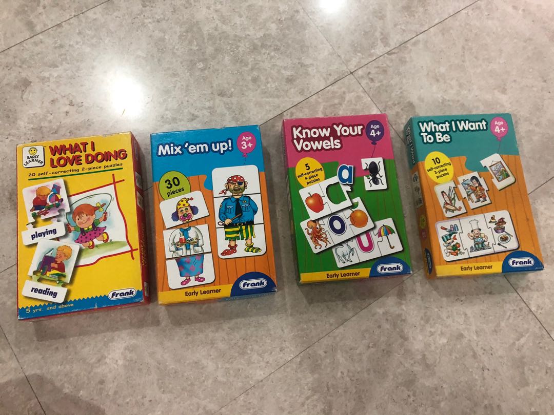 Frank early learner self correcting puzzles, Hobbies & Toys, Books ...