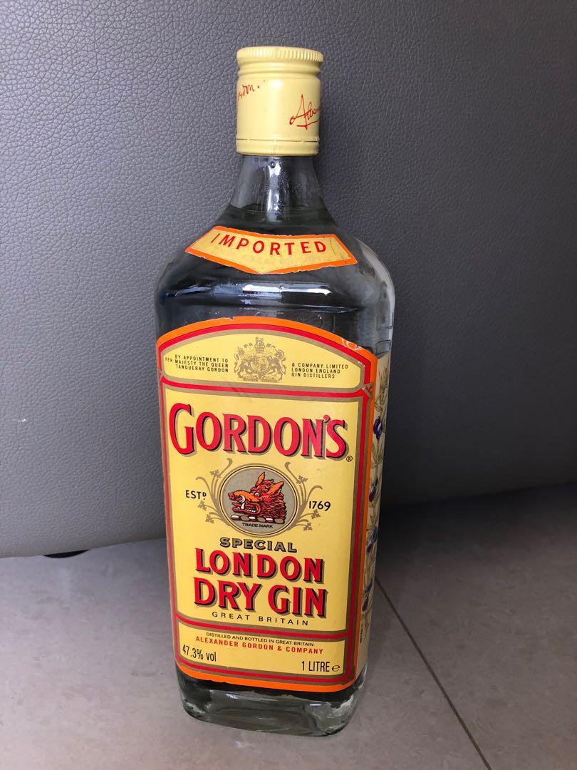 Gordon’s London Dry Gin, Food & Drinks, Alcoholic Beverages on Carousell
