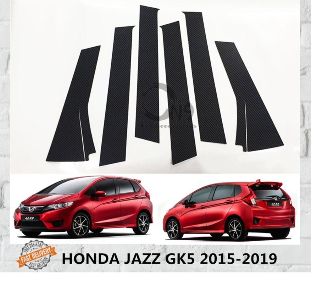 Honda Jazz GK5 Pillar Trim sticker 2015 - 2019, Car Accessories ...