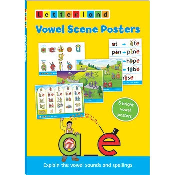 Letterland Vowel Scene Poster, Hobbies & Toys, Books & Magazines ...