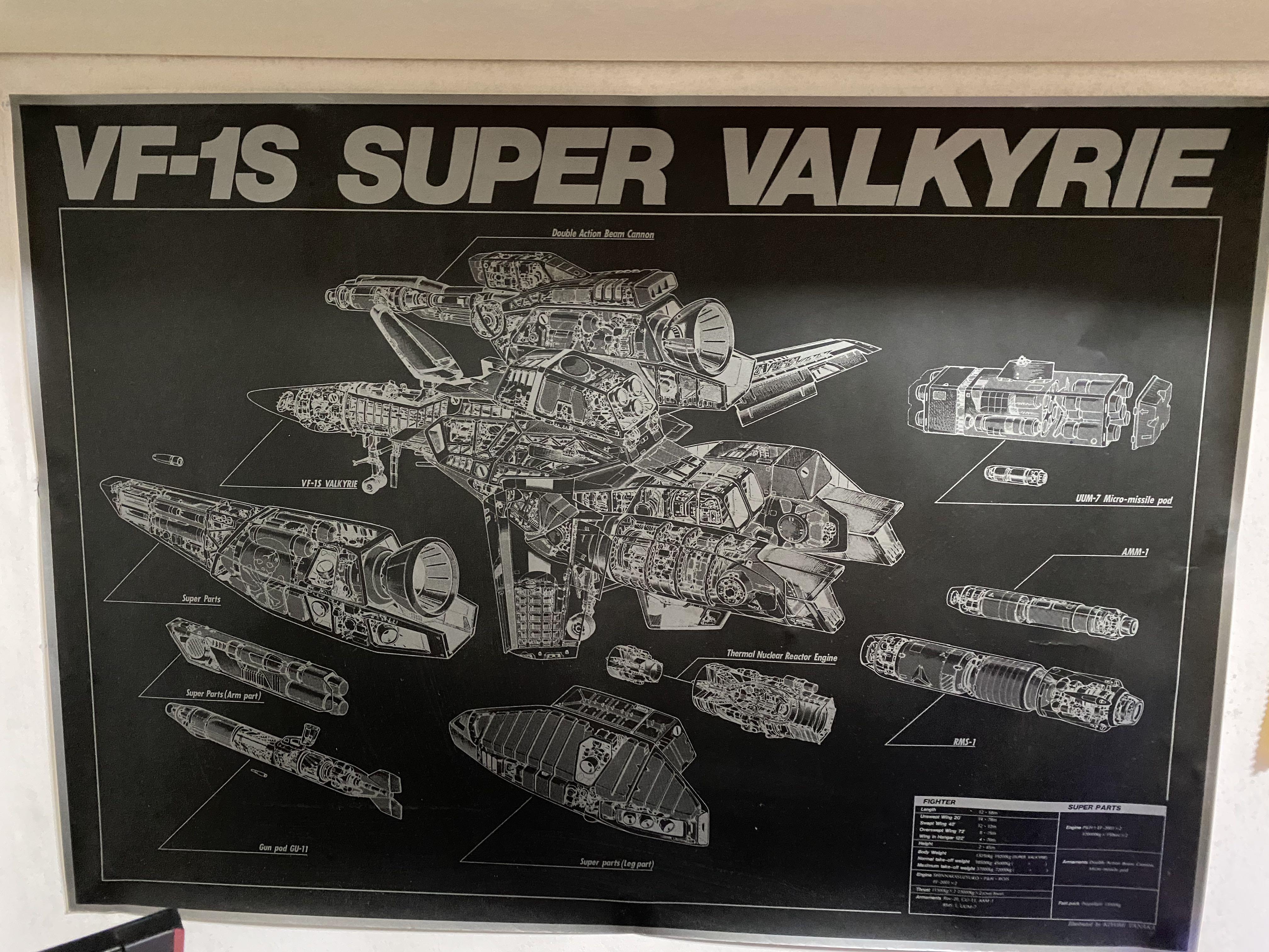Macross Robotech Valkyrie - VF-1S Poster, Hobbies & Toys, Toys & Games ...