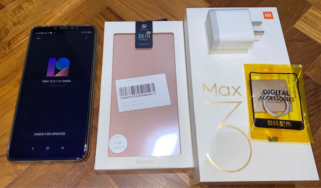 Mi Max 3 64GB (Global Rom, MIUI 12, Unlock), Mobile Phones & Gadgets ...
