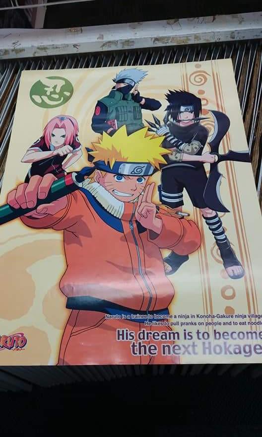 NARITO ANIME POSTER SAIZ A2, Furniture & Home Living, Home Decor ...