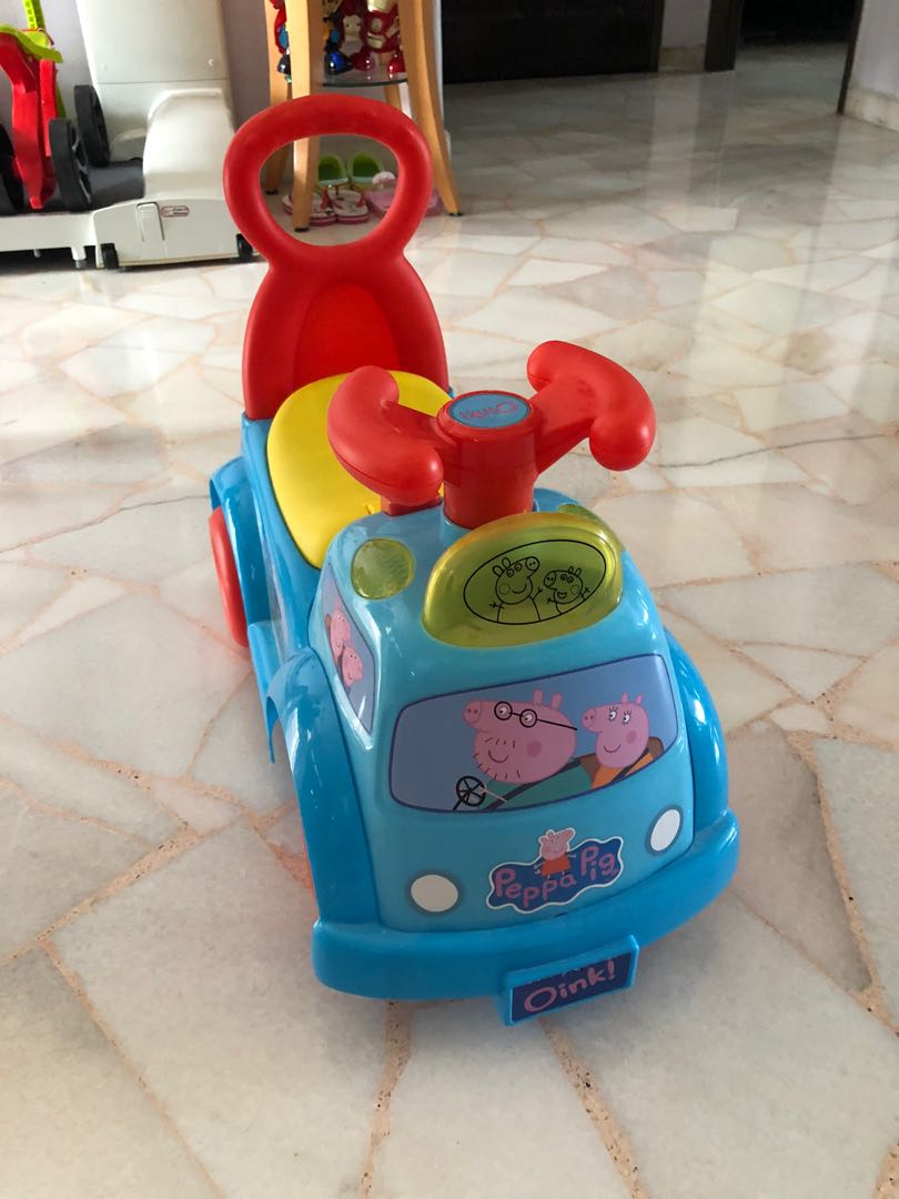 Original peppa pig push car, Babies & Kids, Infant Playtime on Carousell