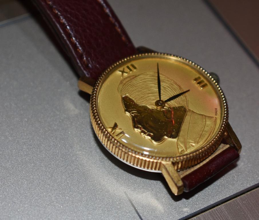 rare vintage authentic ferdinand marcos gold coin watch, Women's ...