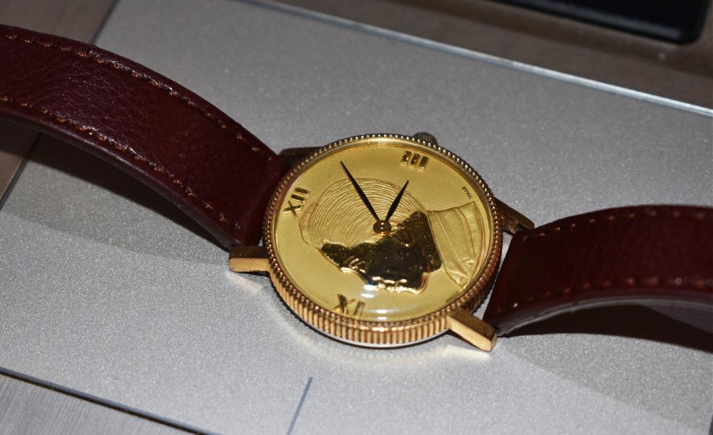 rare vintage authentic ferdinand marcos gold coin watch, Women's ...