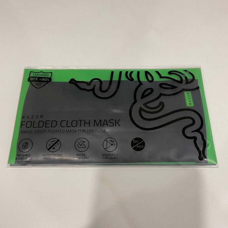 Razer Folded Cloth Mask, Everything Else on Carousell