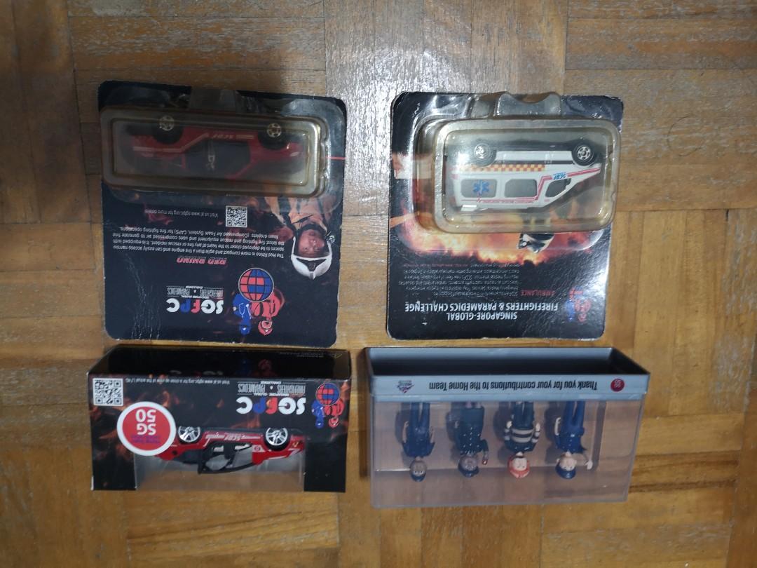 Scdf sgfpc collectibles red rhino lfav ambulance figures, Hobbies ...