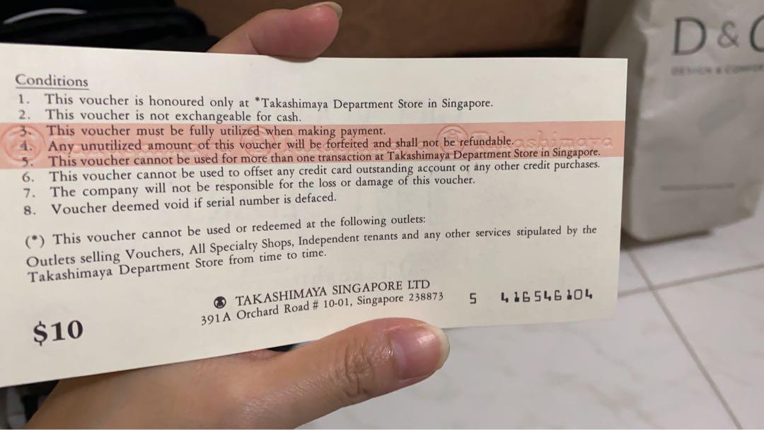 SGD 500 TAKA Vouchers, Tickets & Vouchers, Vouchers on Carousell