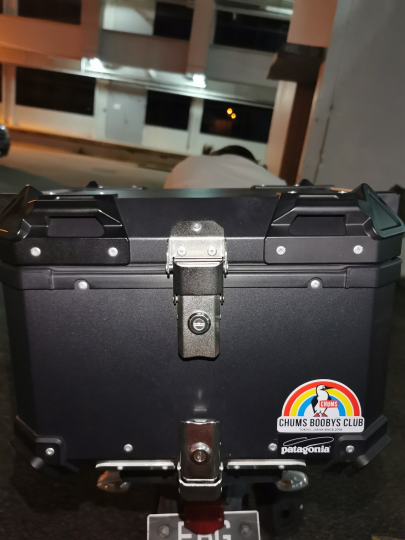 Smok Black Aluminium Box 45L, Motorcycles, Motorcycle Accessories on ...