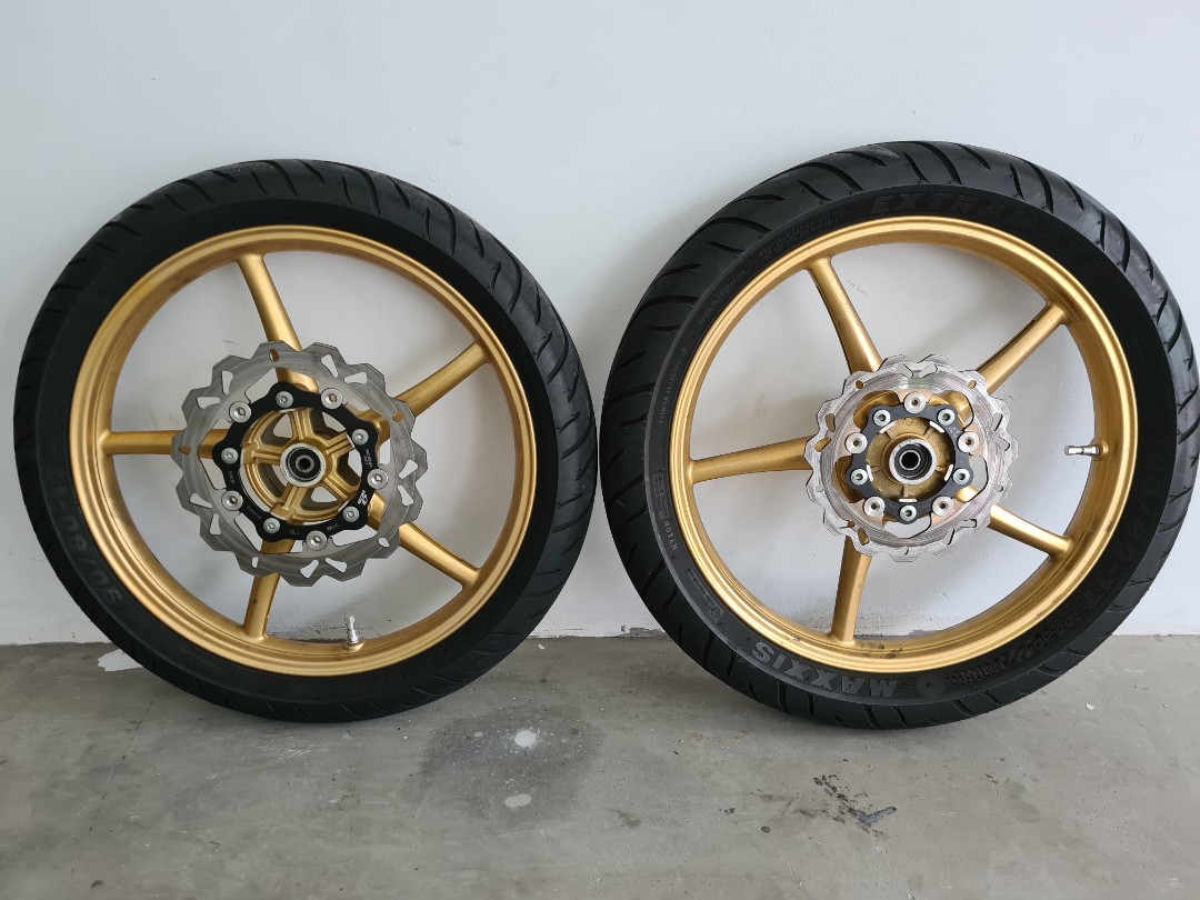 Sniper Sp522 1.6 front and Back (enkei), Motorcycles, Motorcycle Accessories on Carousell