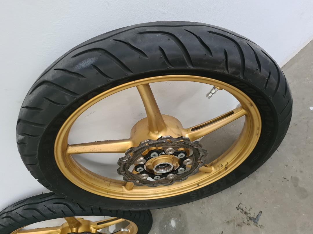 Sniper Sp522 1.6 front and Back (enkei), Motorcycles, Motorcycle ...