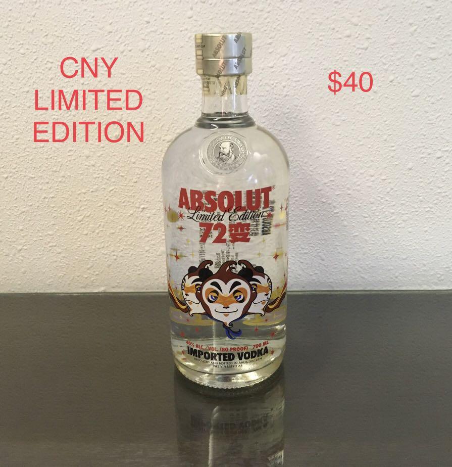 1L Absolut Vodka collection. From, Food & Drinks, Alcoholic Beverages ...