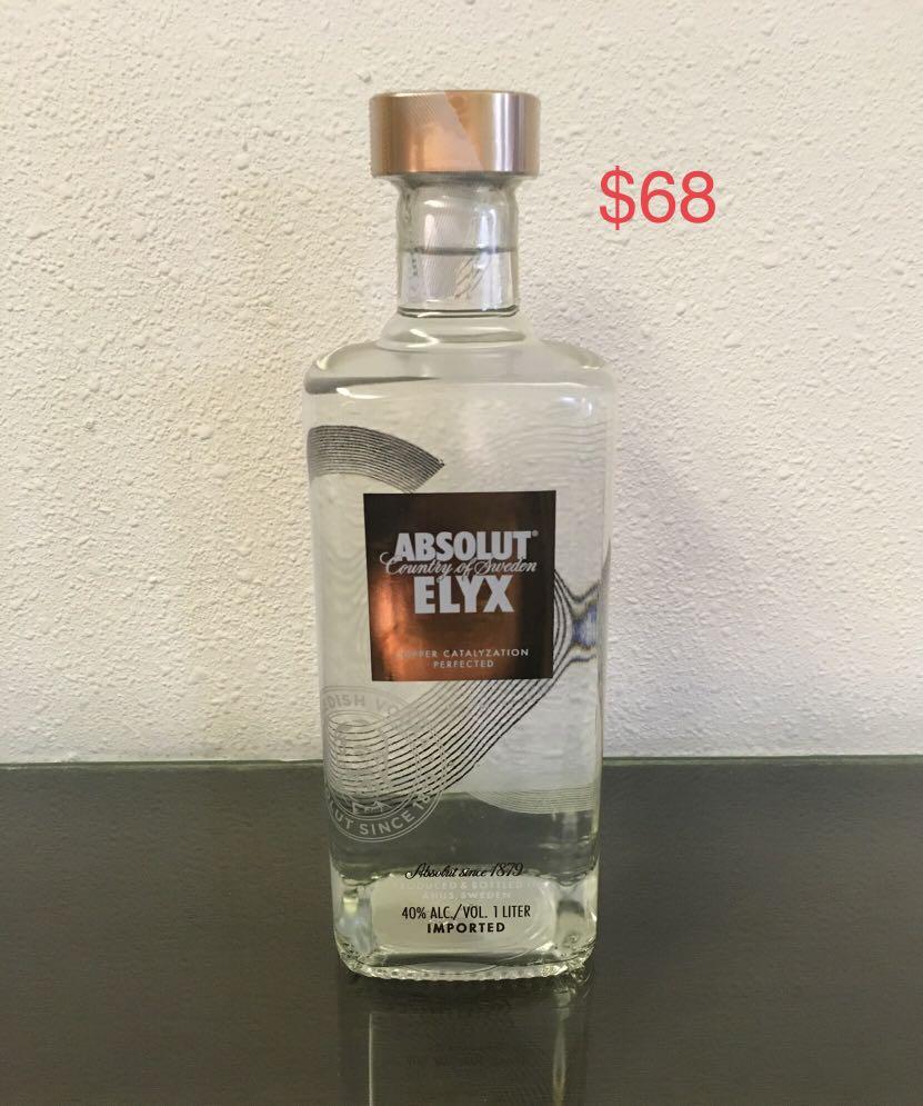 1L Absolut Vodka collection. From, Food & Drinks, Alcoholic Beverages ...