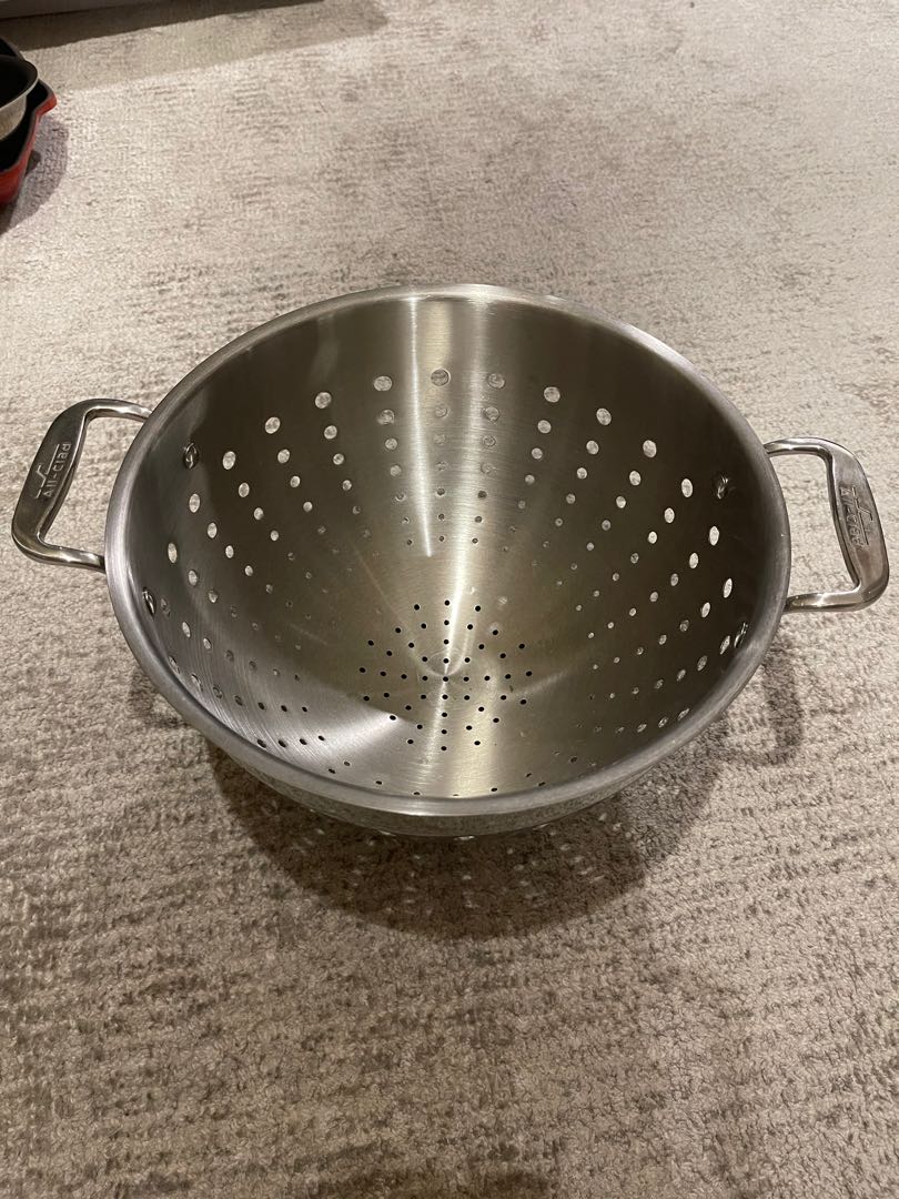 All Clad Large Stainless Colander, Furniture & Home Living, Kitchenware ...