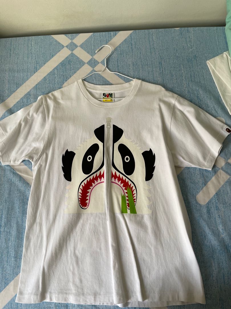Bape Panda Shark Tee, Men's Fashion, Tops & Sets, Tshirts & Polo Shirts ...