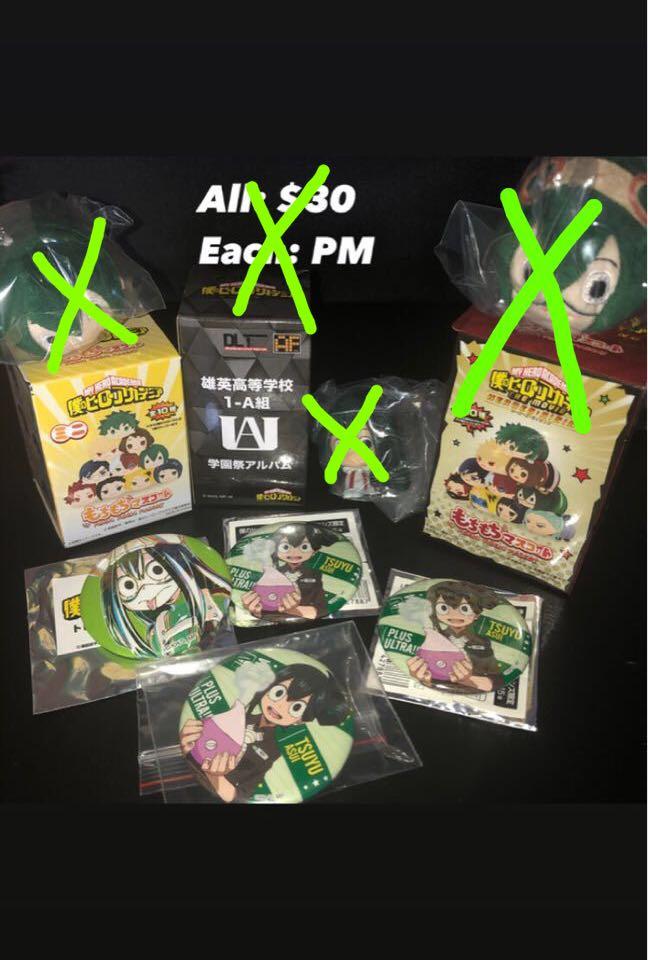 Boku no hero academia BNHA merch, Hobbies & Toys, Memorabilia ...