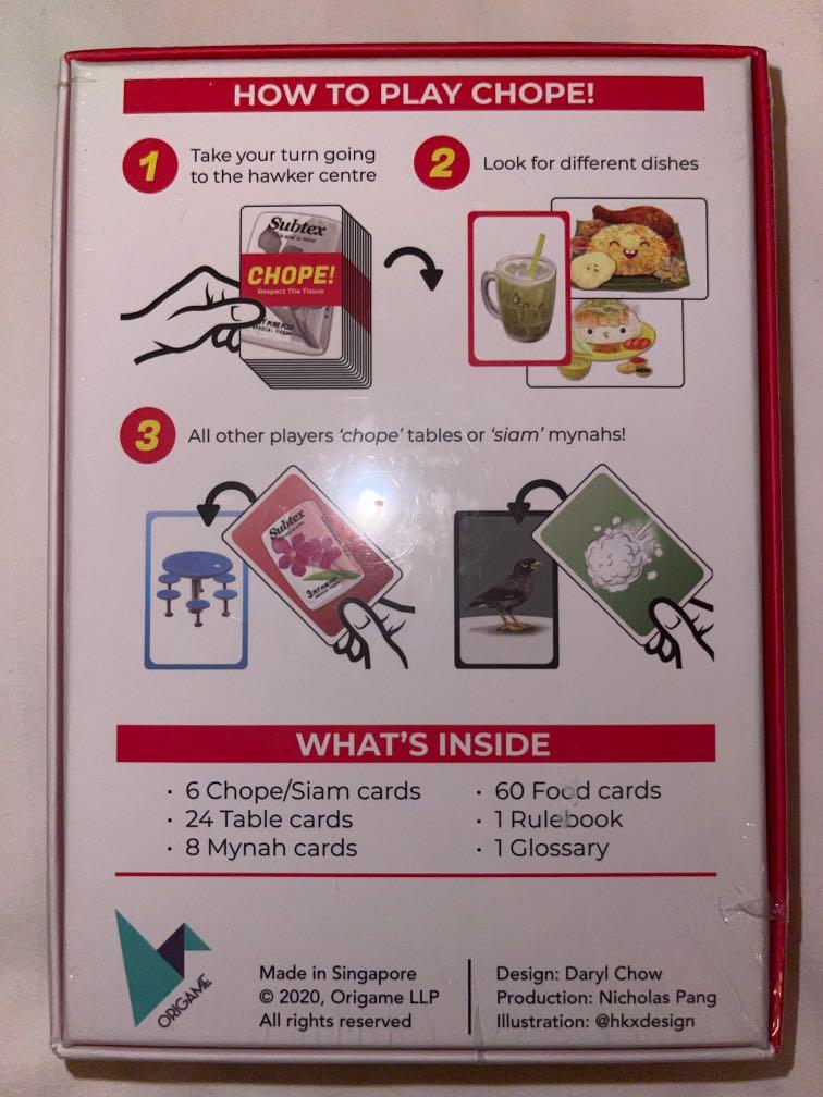 CHOPE! Respect The Tissue, Hobbies & Toys, Toys & Games on Carousell