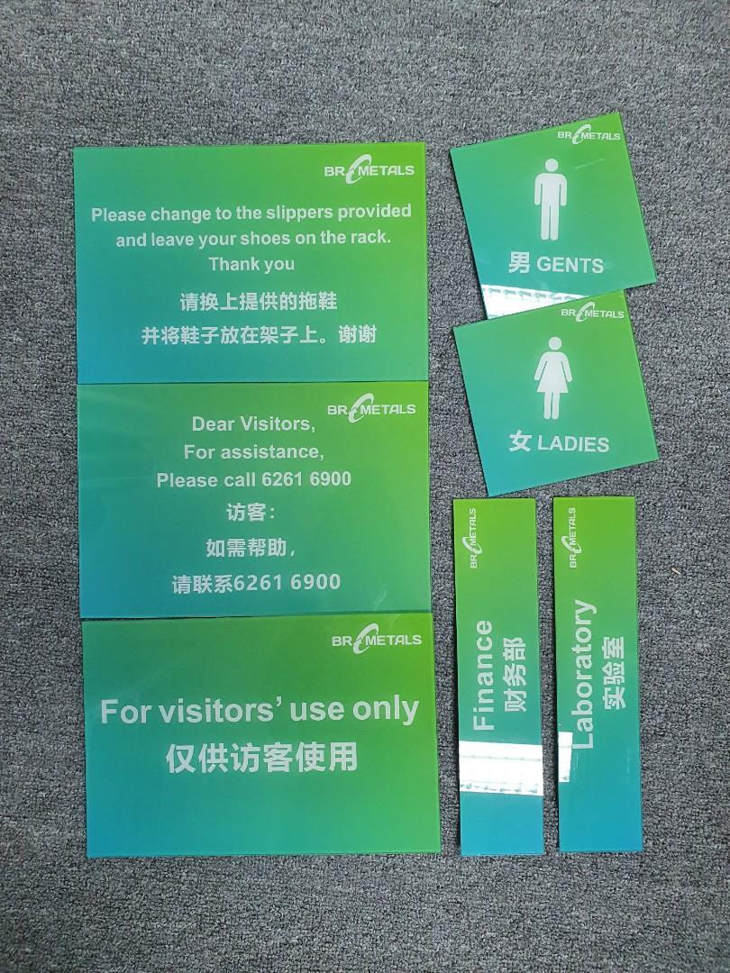 Customised sign board, Everything Else on Carousell