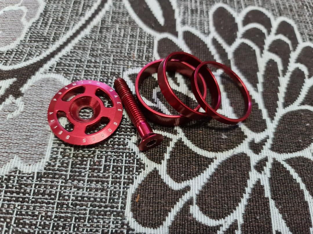 Deity crosshair stem cap, Bicycles & PMDs, Parts & Accessories on Carousell