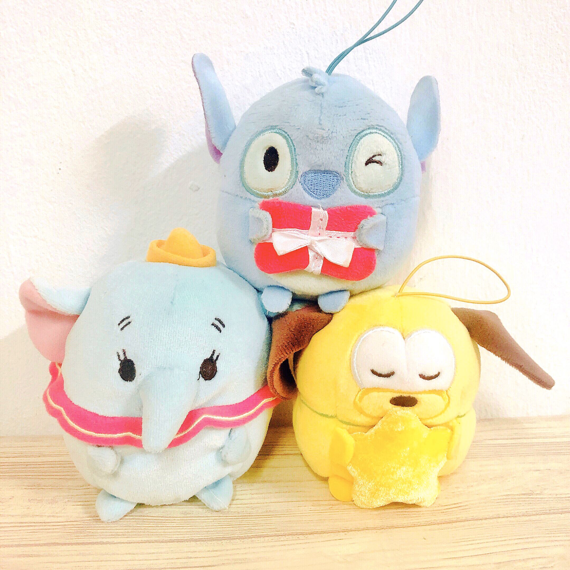 Disney Cute Stitch, Dumbo & Pluto Dog Small Plush Set, Hobbies & Toys ...