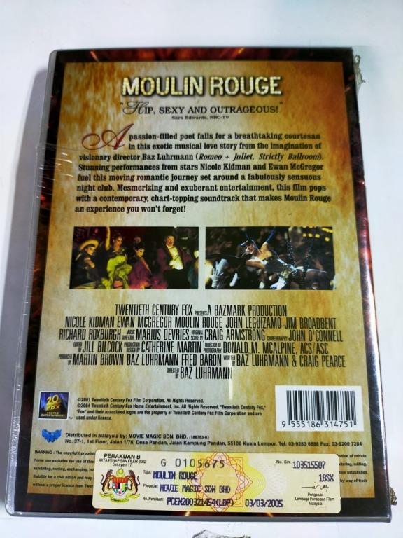 English Movie Moulin Rouge VCD Nicole Kidman Ewan McGregor, Hobbies ...