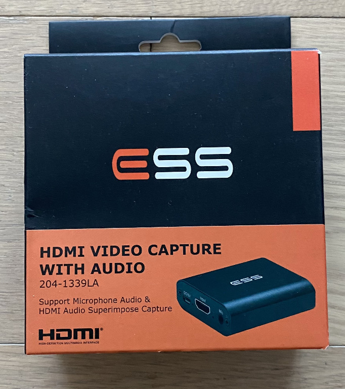 ESS HDMI Video Capture with audio, 攝影器材, 攝錄機 - Carousell
