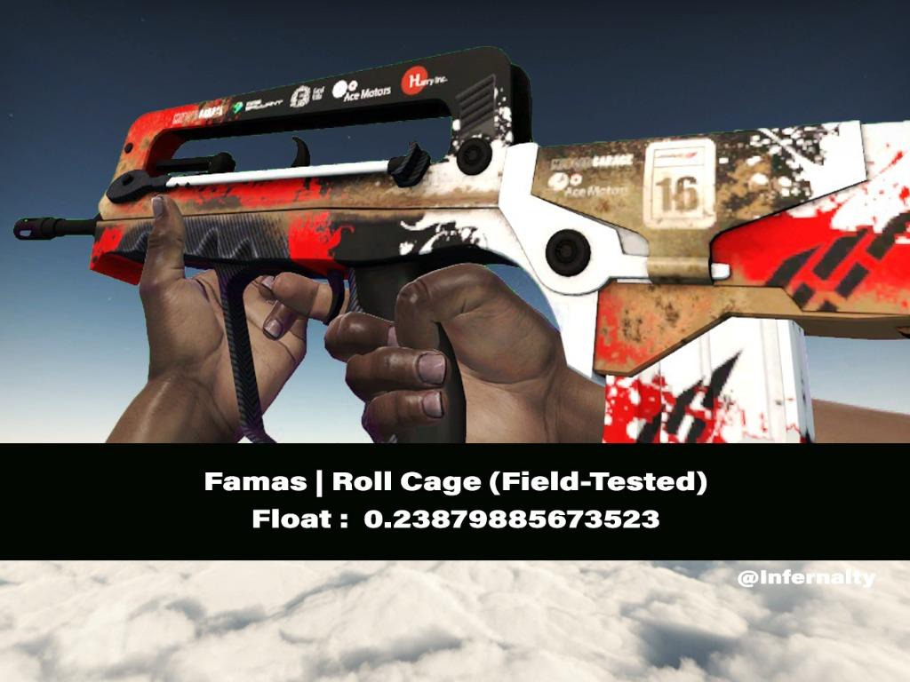 Famas Roll Cage FT CSGO SKINS KNIVES, Video Gaming, Gaming Accessories ...