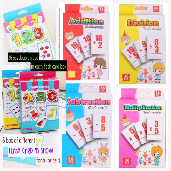 6 full set flash card / ABC 123 multiple addition and other, Hobbies ...