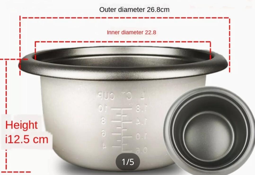 Old generation Rice cooker inner pot, TV & Home Appliances, Kitchen ...