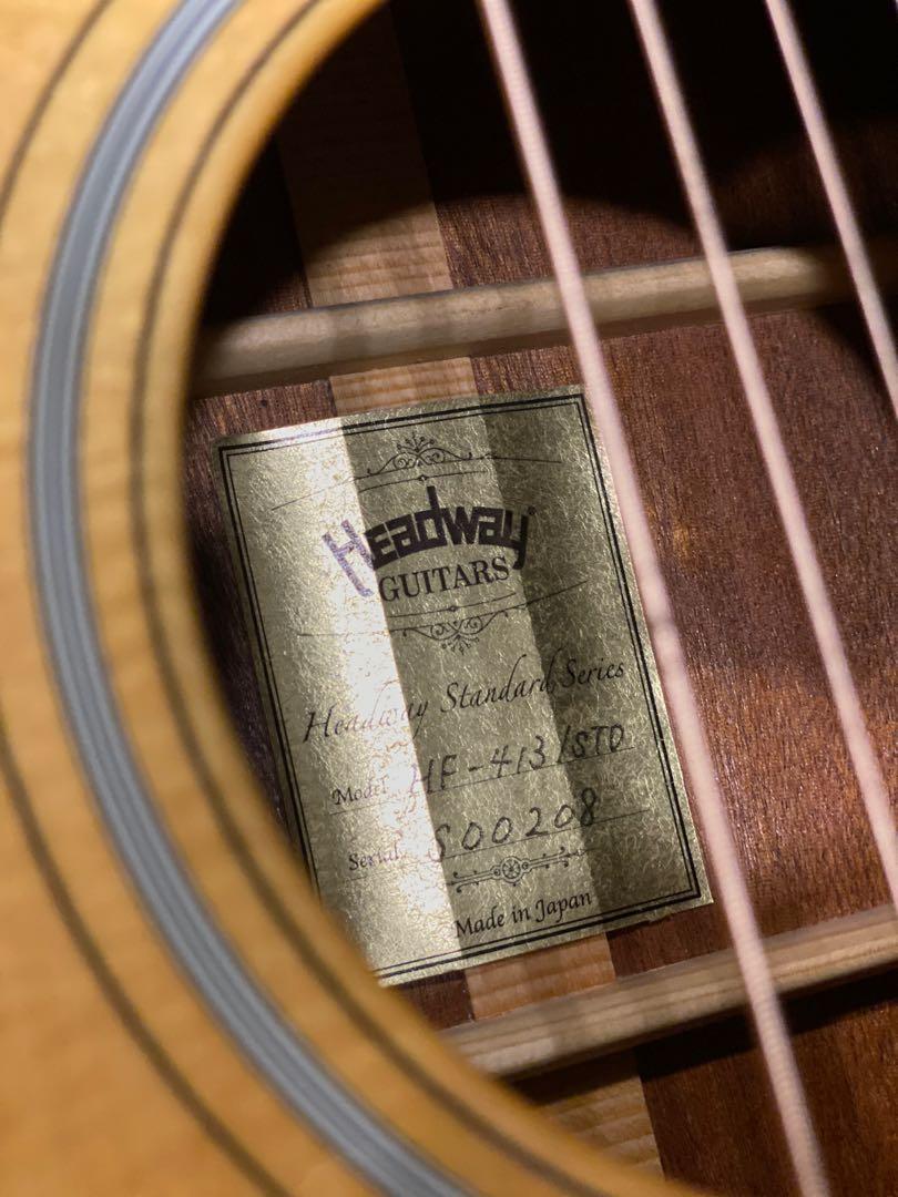 Headway Handcrafted Acoustic Guitar HF-413 Std, Hobbies & Toys, Music & Media, Musical ...